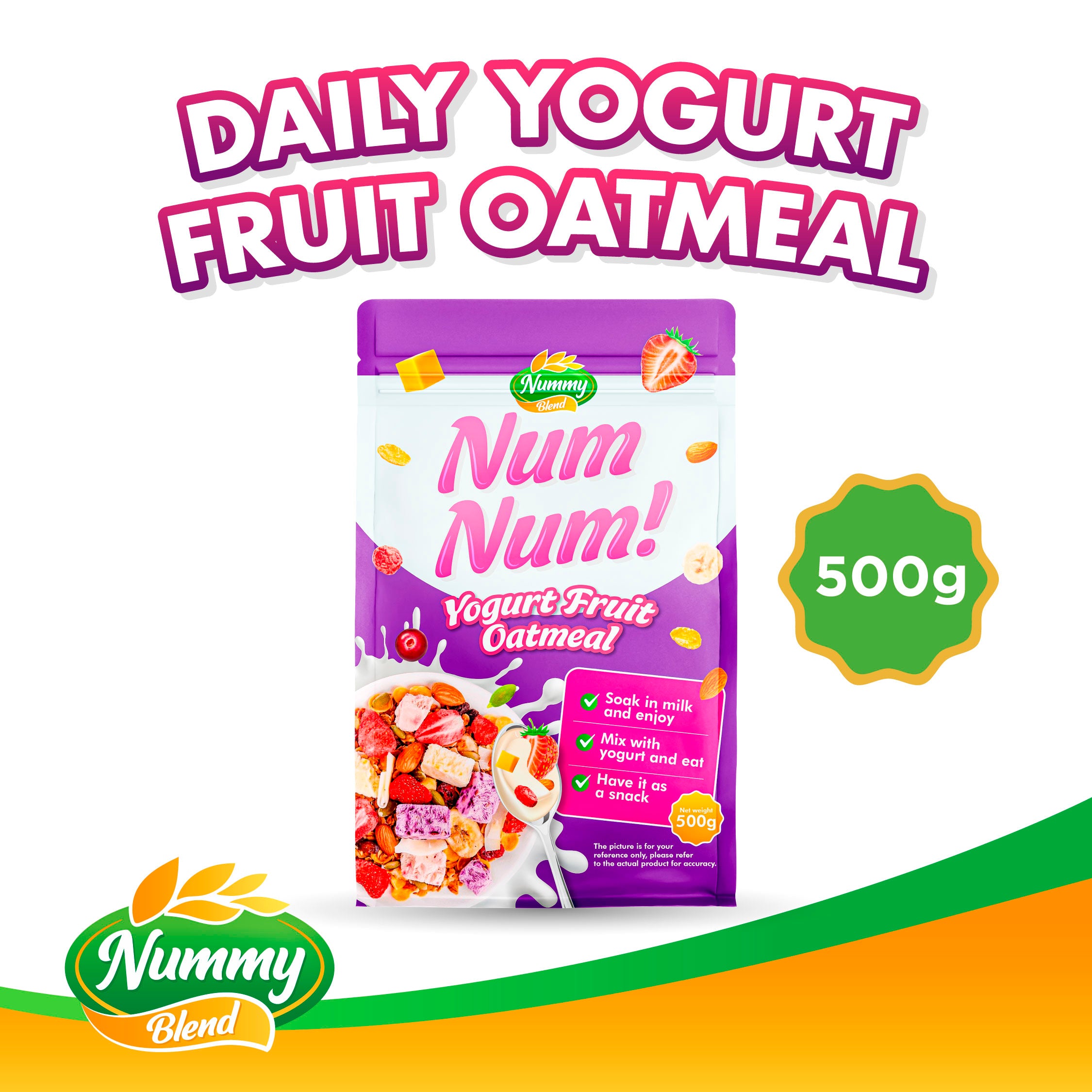 Yogurt Fruit Oatmeal – Nummy Blend